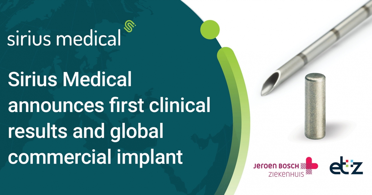 Venture Challenge alumnus Sirius Medical proudly announces the first ...